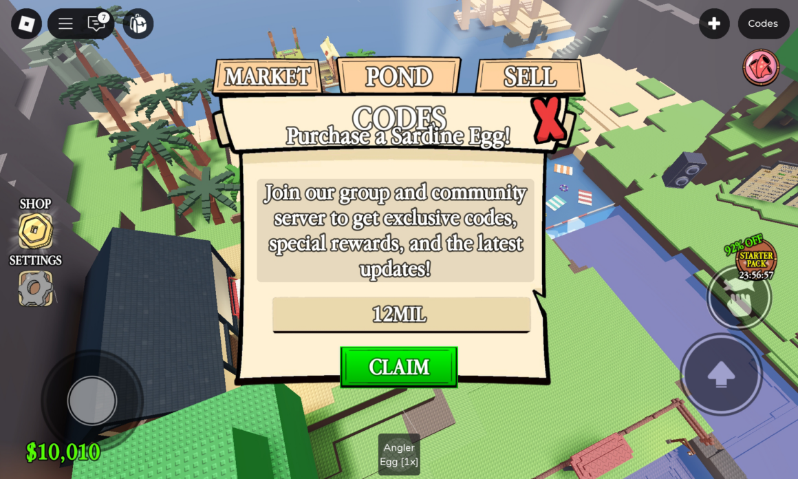 Own a Fish Pond Codes October 2025