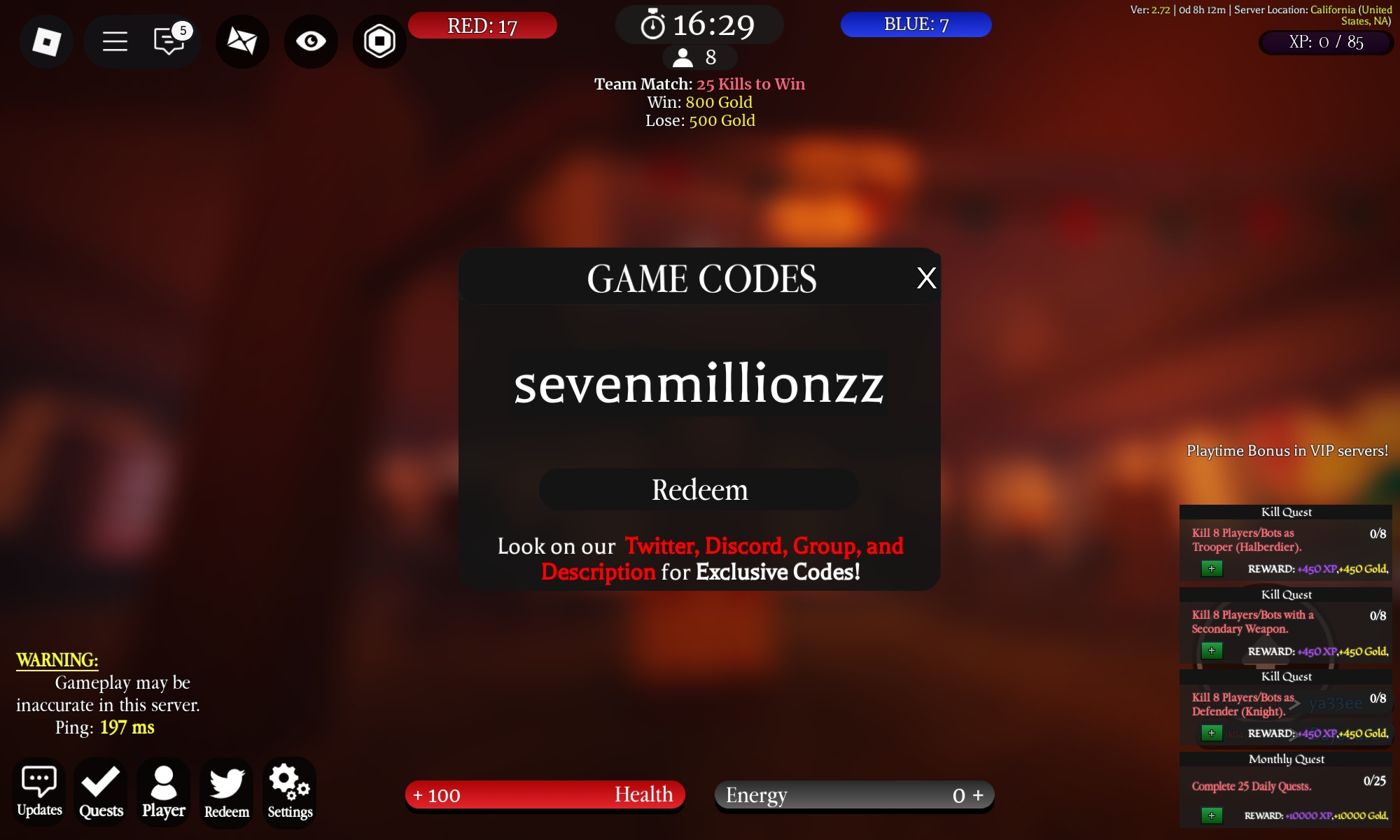 Call of Chivalry Codes October 2025