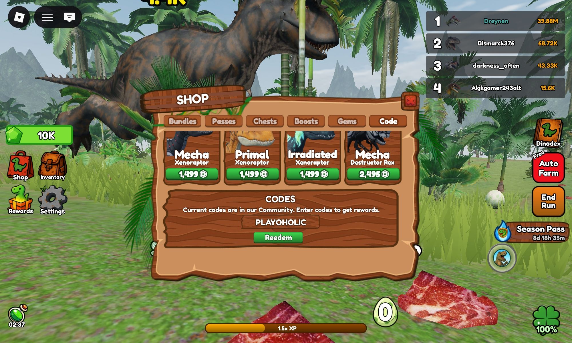 Be Dino Codes May 2026